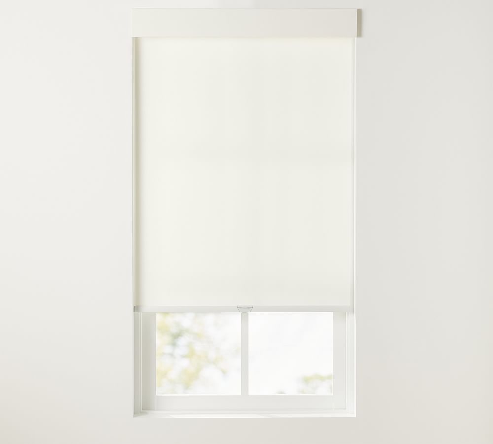 Custom Solar 1% Openness Cordless Roller Shade | Pottery Barn