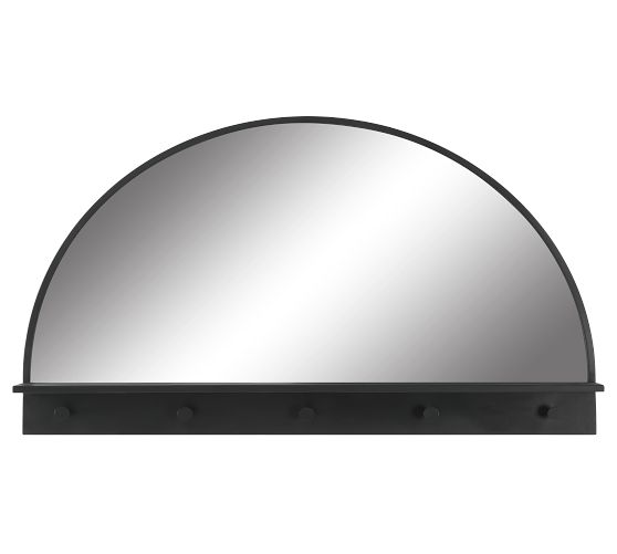 Darrian Arch Wall Mirror With Hooks | Pottery Barn