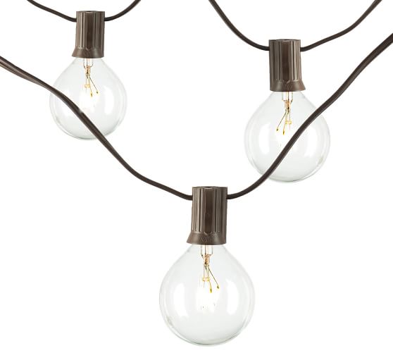 Electric G40 String Lights, 20 Count - Set of 2 | Pottery Barn