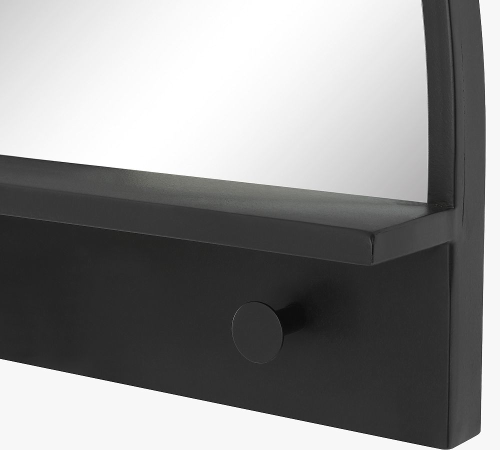 Darrian Arch Wall Mirror With Hooks | Pottery Barn