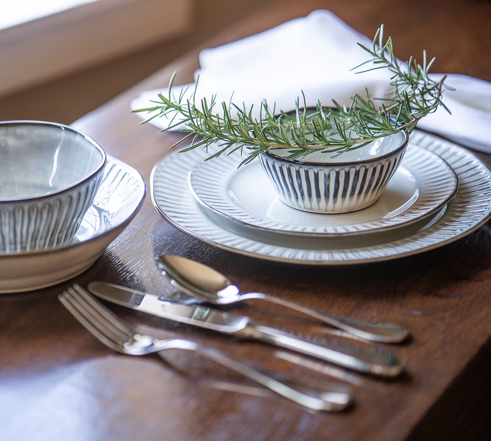 Colonnade Stoneware 20-Piece Dinnerware Set | Pottery Barn