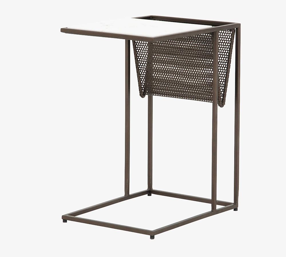 Jayden Marble C-Table | Pottery Barn