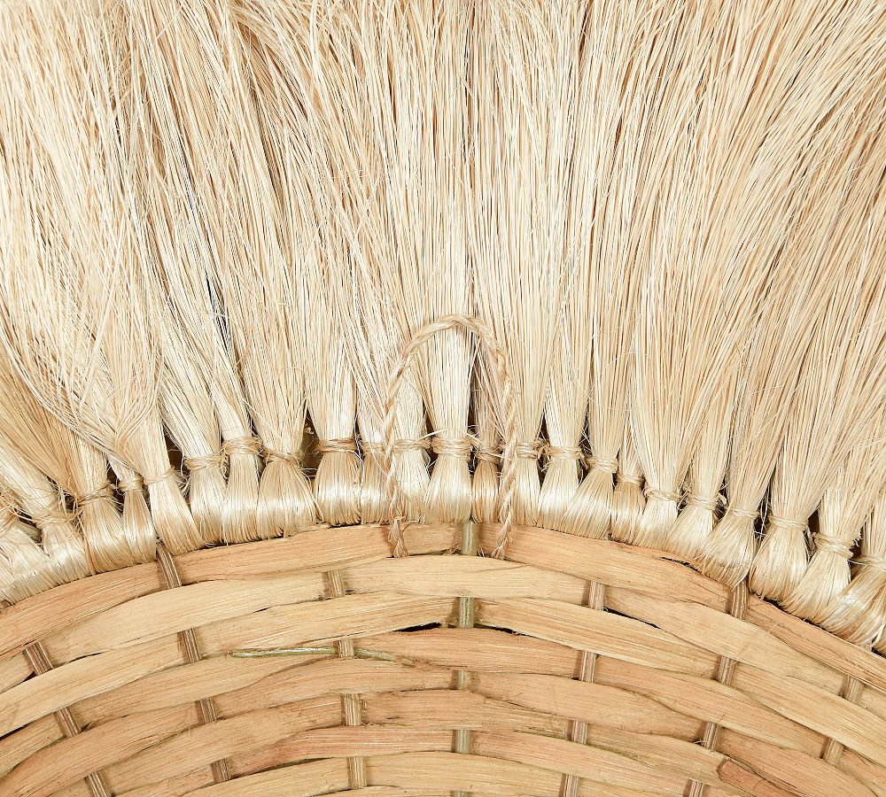 Sage Woven Rattan Round Wall Art, 28" | Pottery Barn