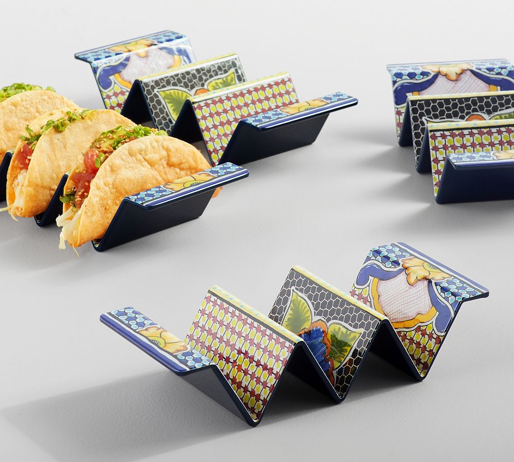 Del Sol Melamine Taco Holders | Pottery Barn