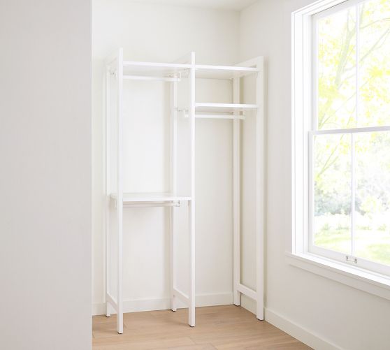 Essential Walk-In Closet by Hold Everything, 4' Complete Hanging System ...