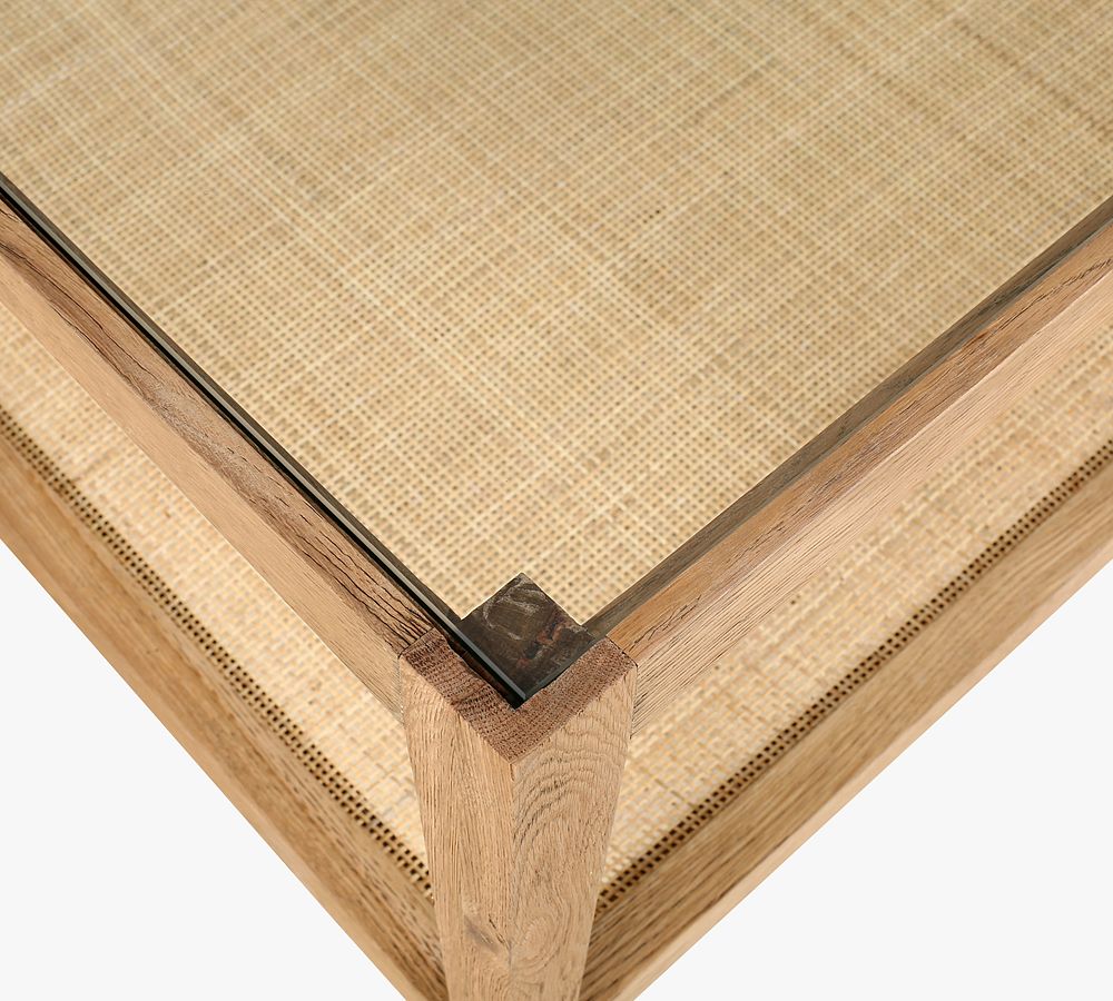 Lana Square Rattan Coffee Table | Pottery Barn