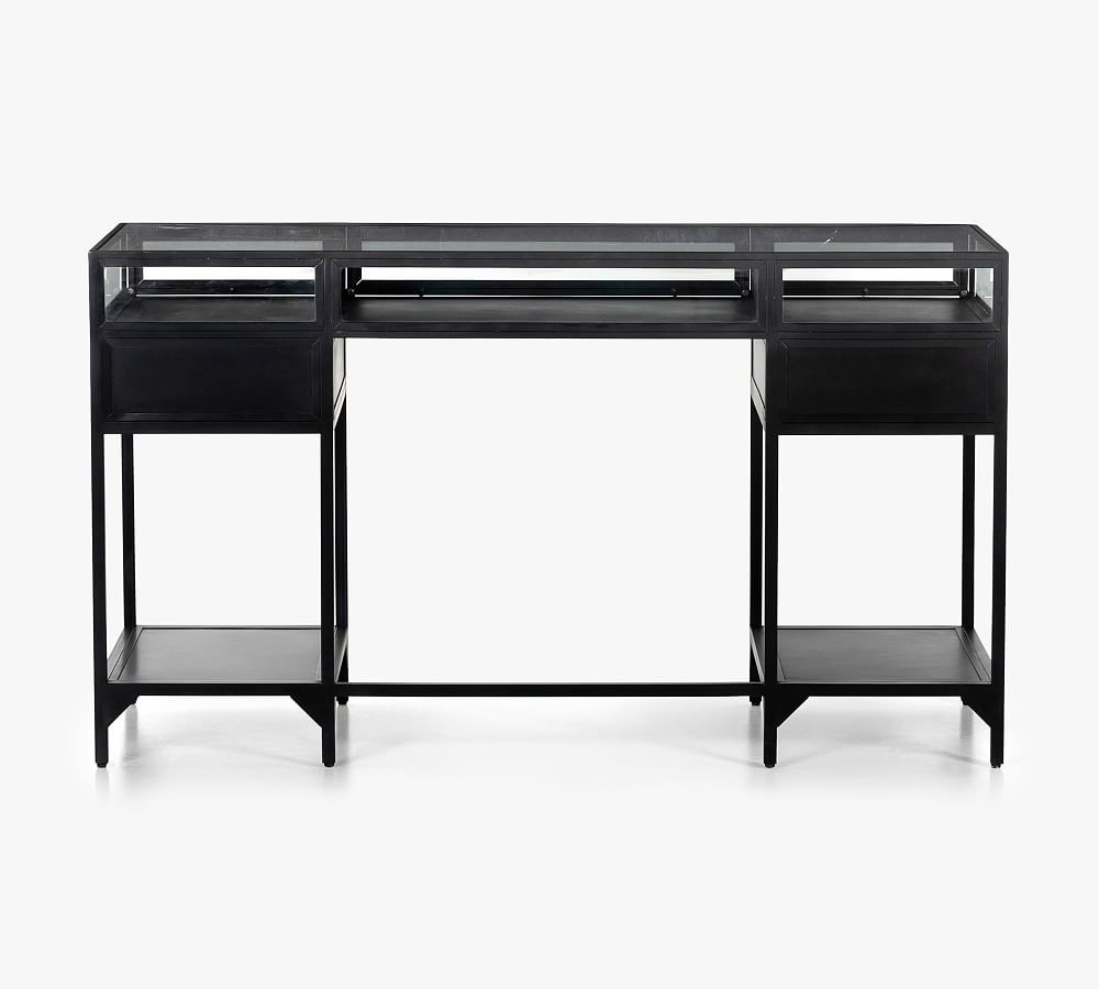 Harmon Glass Writing Desk | Pottery Barn