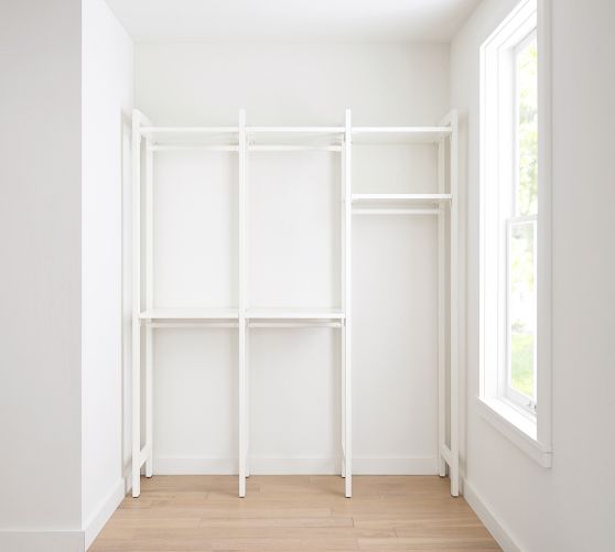 Essential Walk-In Closet by Hold Everything, 6' Complete Hanging System ...