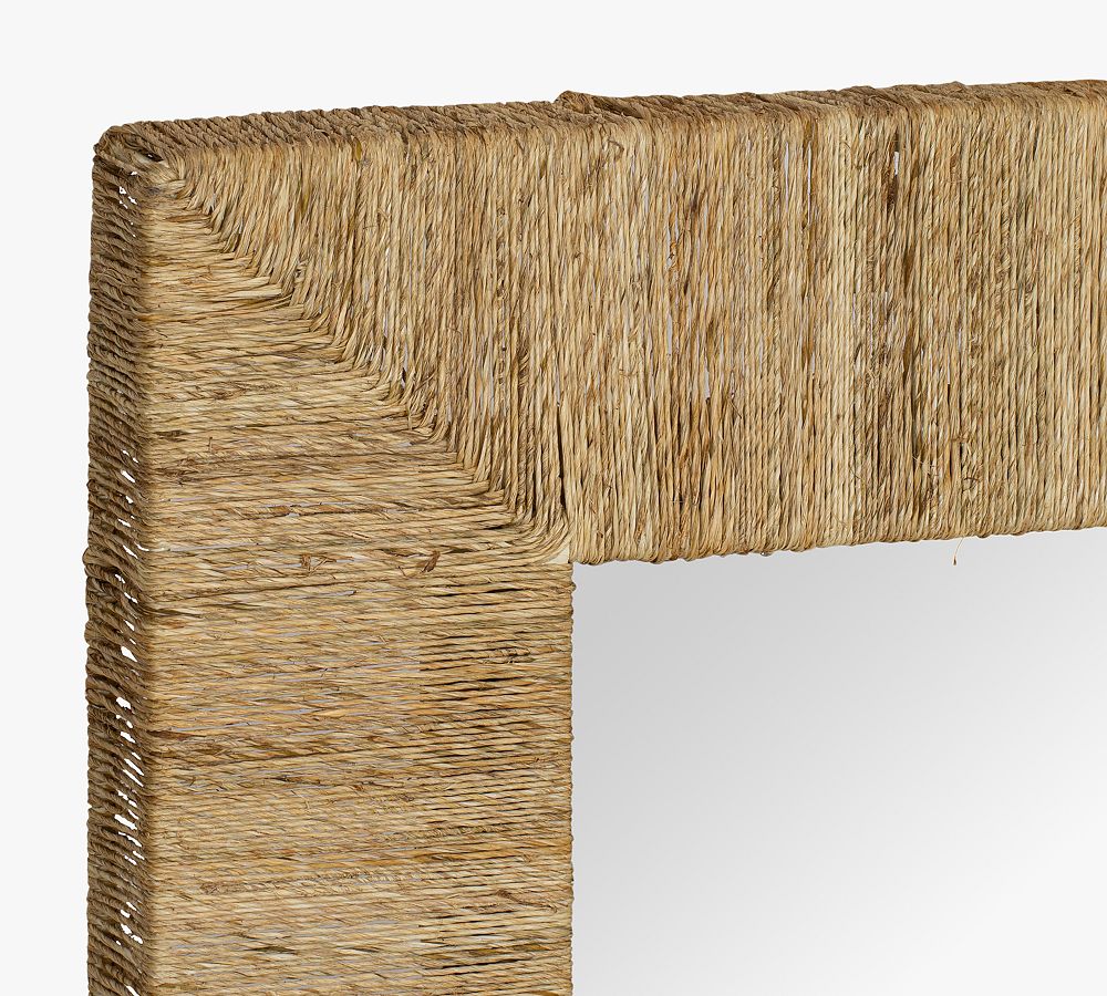 La Gomera Jute Rectangular Mirror, 36.6" x 24" | Pottery Barn