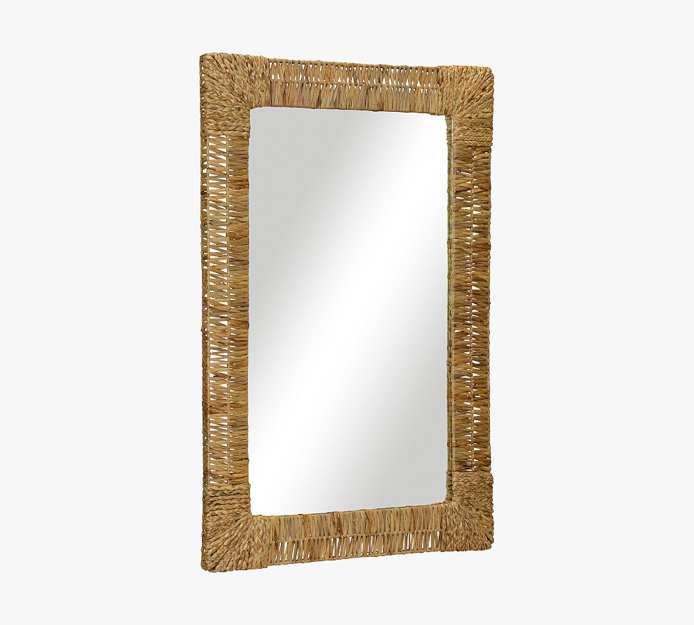 Cameron Jute Rectangular Mirror - 40"W x 55"H | Pottery Barn