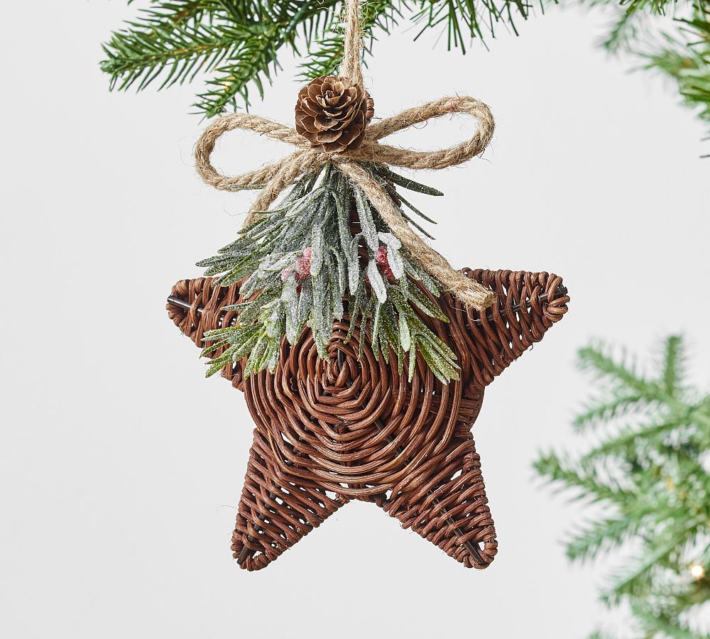 Wicker Star Ornament | Pottery Barn
