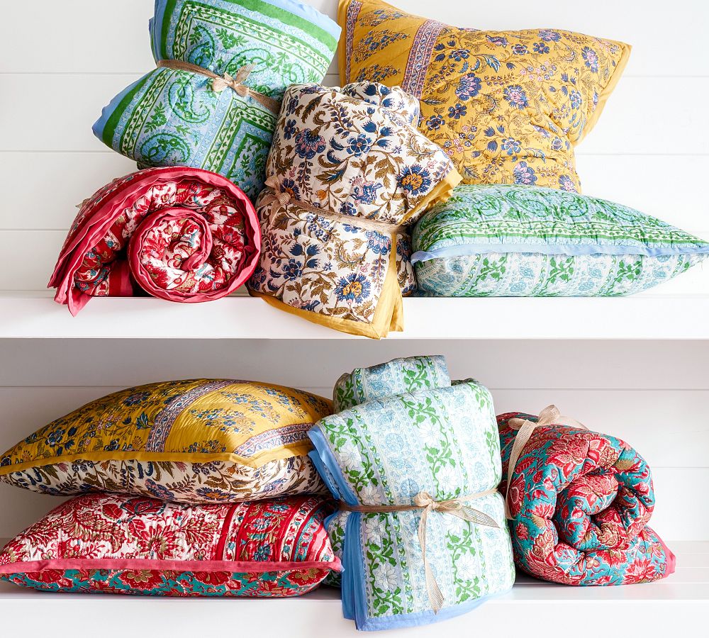 Jane Handcrafted Reversible Quilted Sham | Pottery Barn