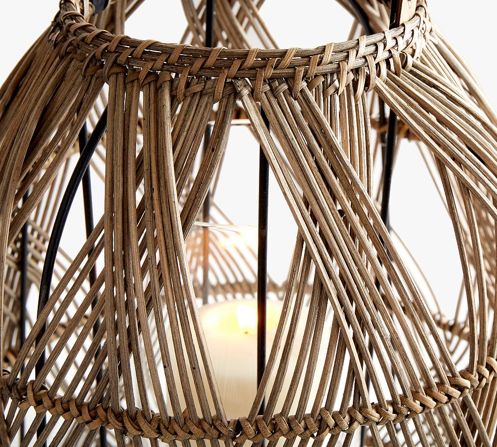 Amerena Rattan Lantern | Pottery Barn