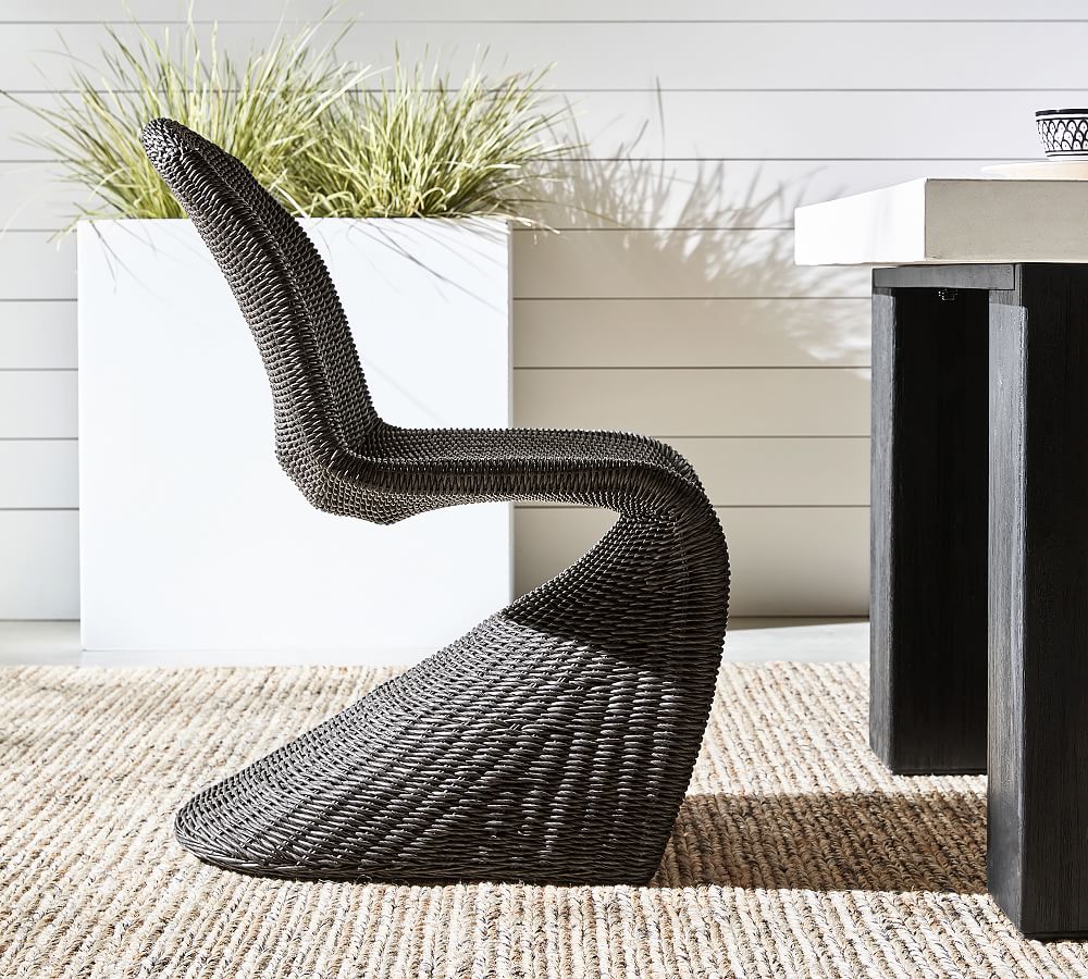 Encinitas Wicker Outdoor Dining Chair | Pottery Barn