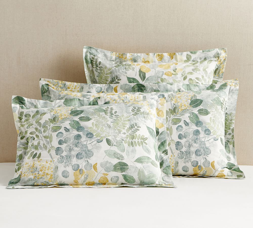 OPEN BOX: Botanical Garden Organic Percale Sham | Pottery Barn