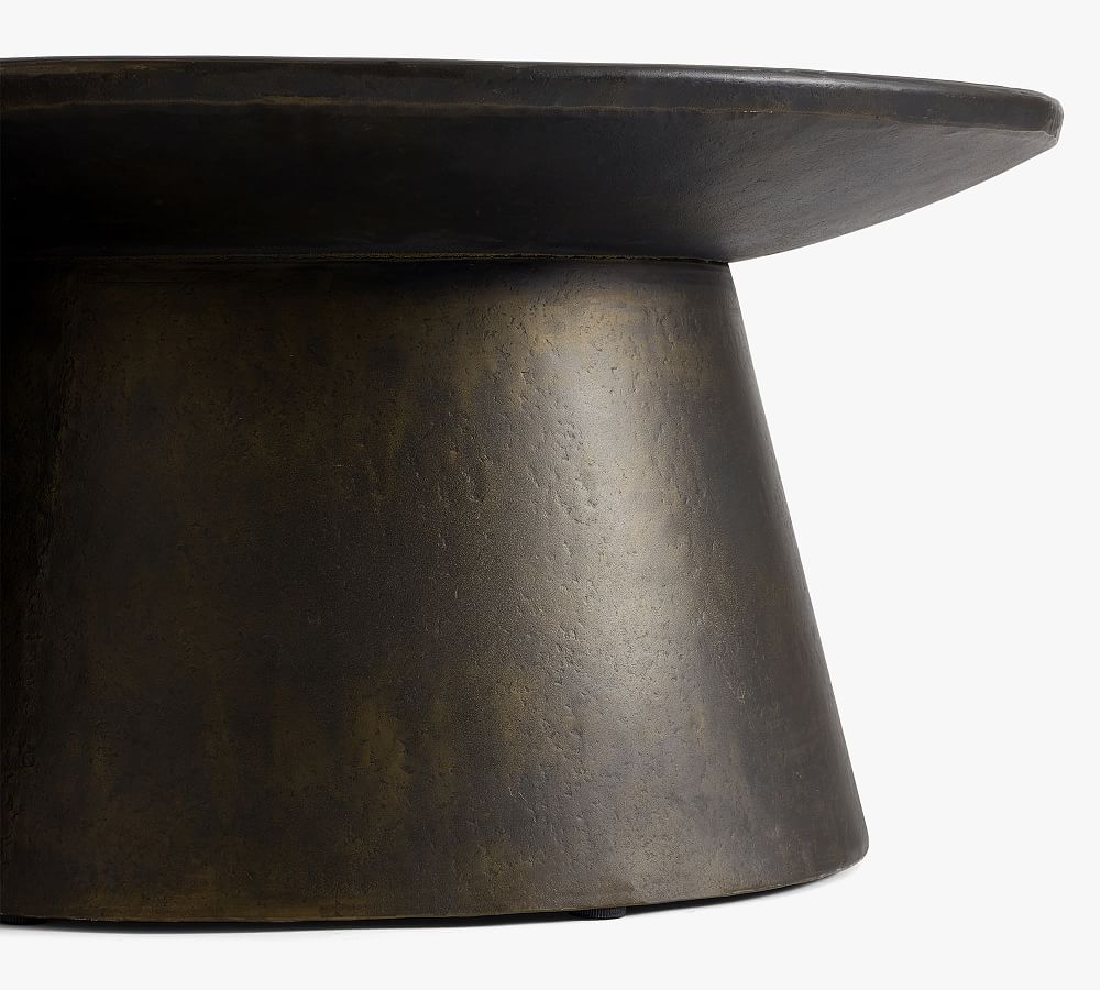 Avila Stamped Outdoor Accent Table | Pottery Barn