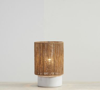 Camden Abaca Table Lamp | Pottery Barn