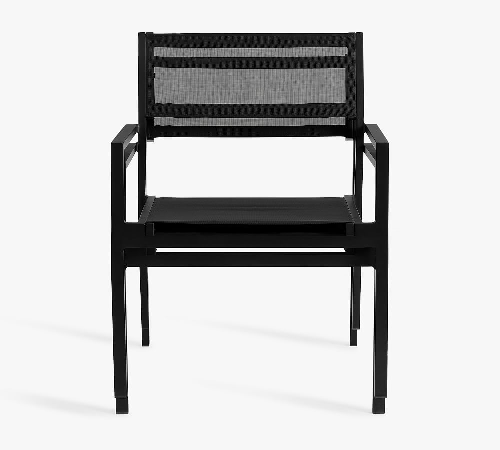 Fiji Metal & Mesh Stackable Outdoor Lounge Chair | Pottery Barn