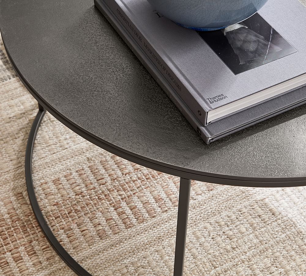 Duke Round Metal Nesting Coffee Table | Pottery Barn