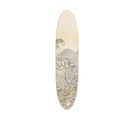Wave Design Surfboard Wall Art | Pottery Barn