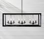 Sonora Outdoor Clear Glass Linear Chandelier | Pottery Barn