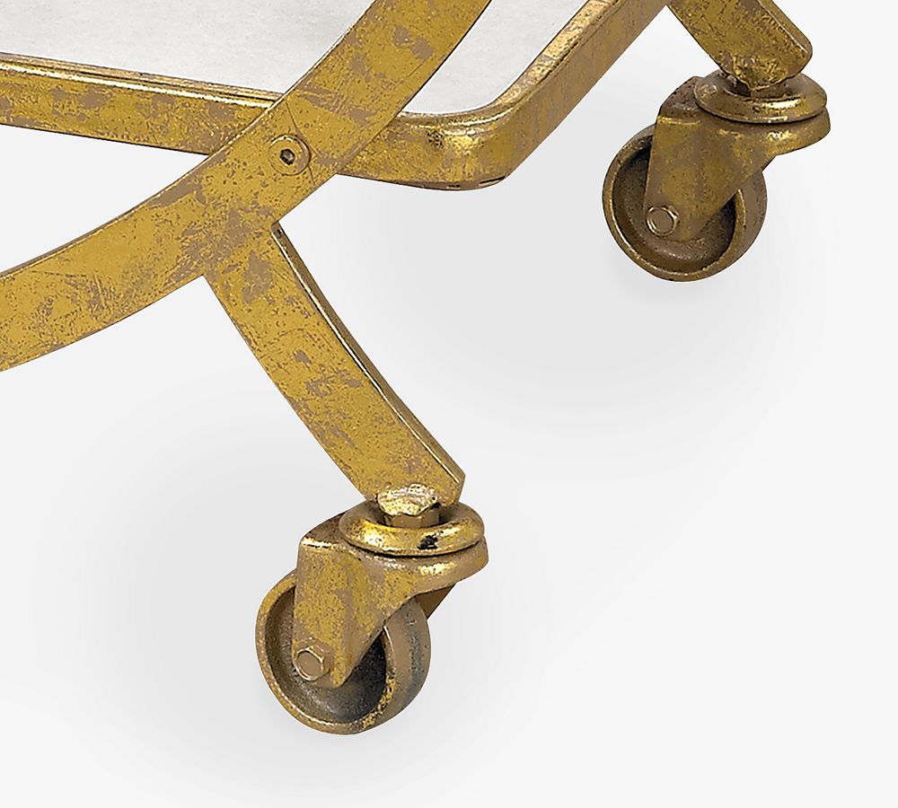 Huck Metal Bar Cart | Pottery Barn