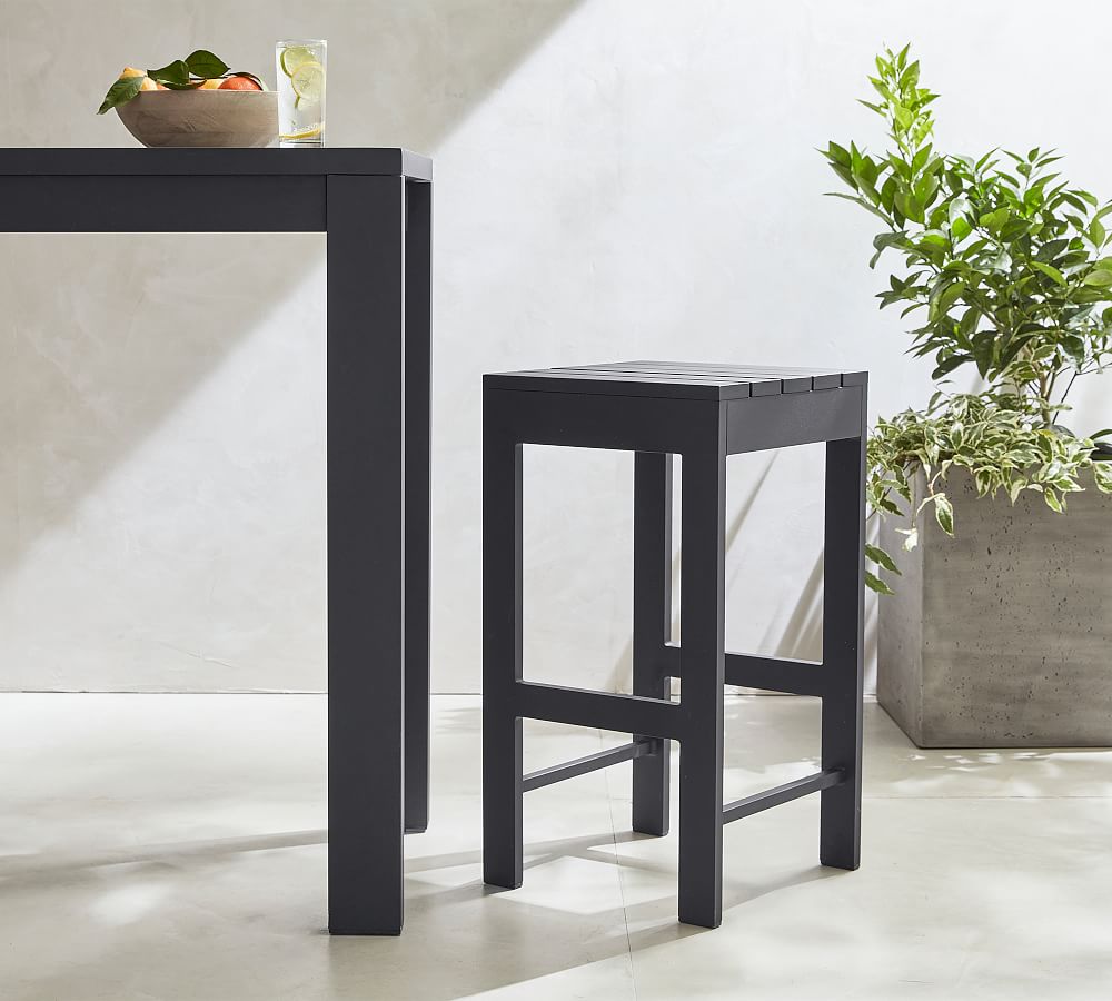 Malibu Metal Outdoor Bar Stool | Pottery Barn