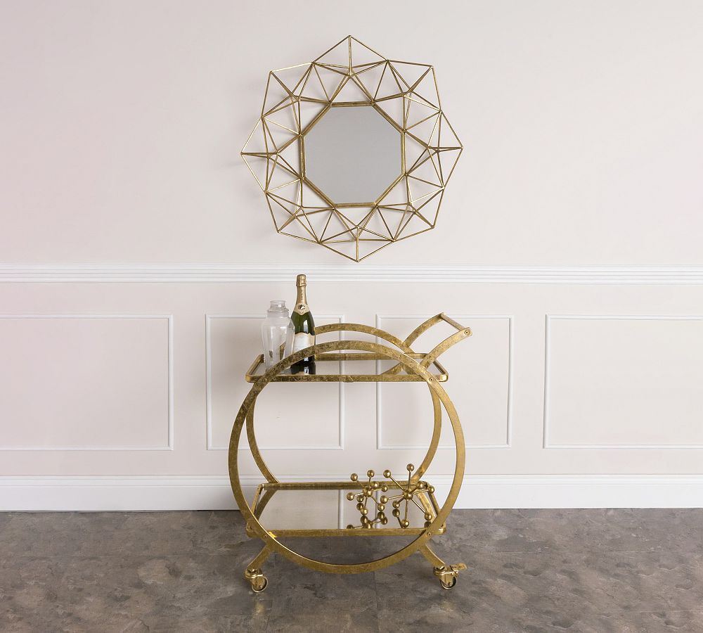 Huck Metal Bar Cart | Pottery Barn