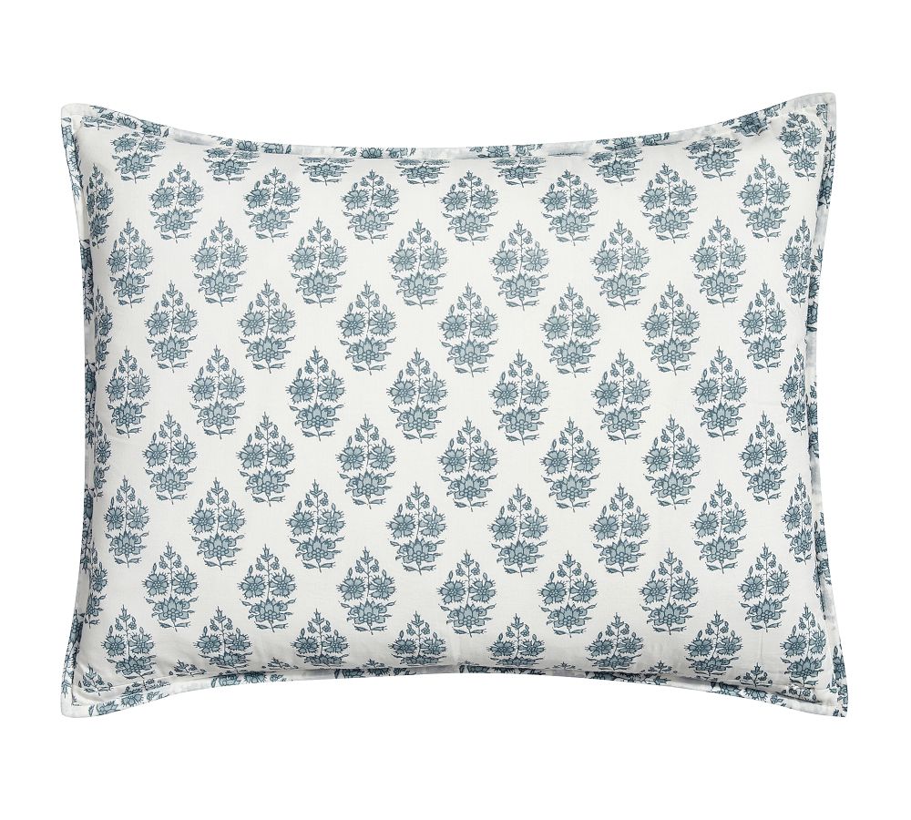 Sloan Voile Reversible Quilted Sham | Pottery Barn