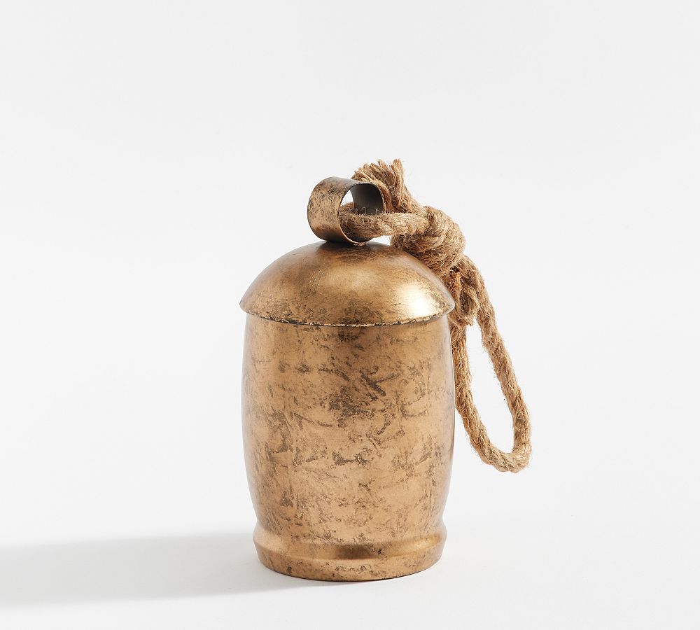 St. Jude Vintage Bell Candle - Winter Spruce | Pottery Barn