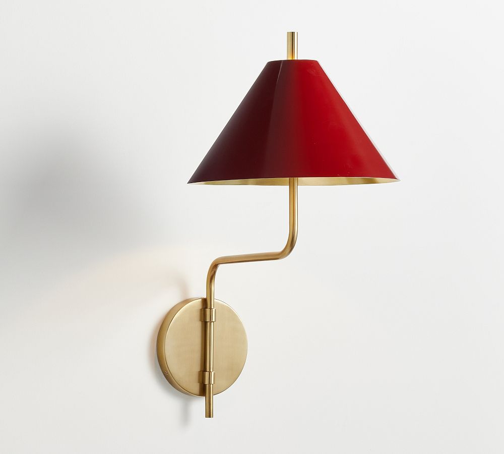 Monroe Red Enamel Shade, Set of 2 | Pottery Barn