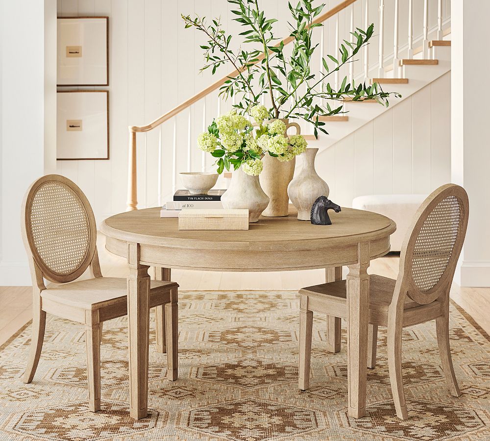 Sausalito Round Extending Dining Table | Pottery Barn