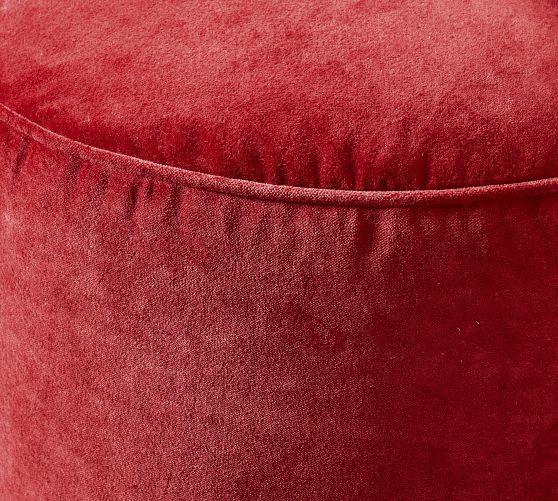 Everywhere Velvet Pouf | Pottery Barn