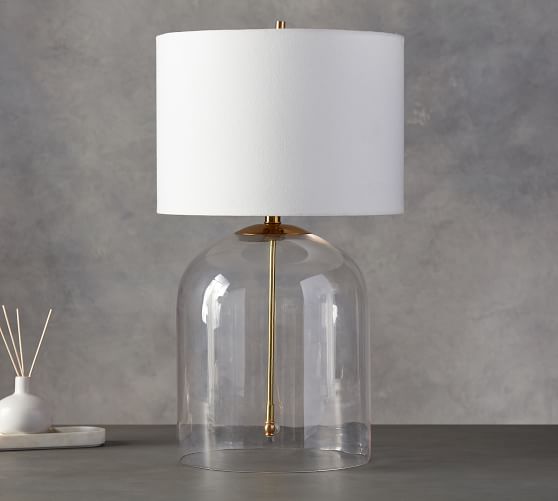 Aria Glass Dome Table Lamp | Pottery Barn