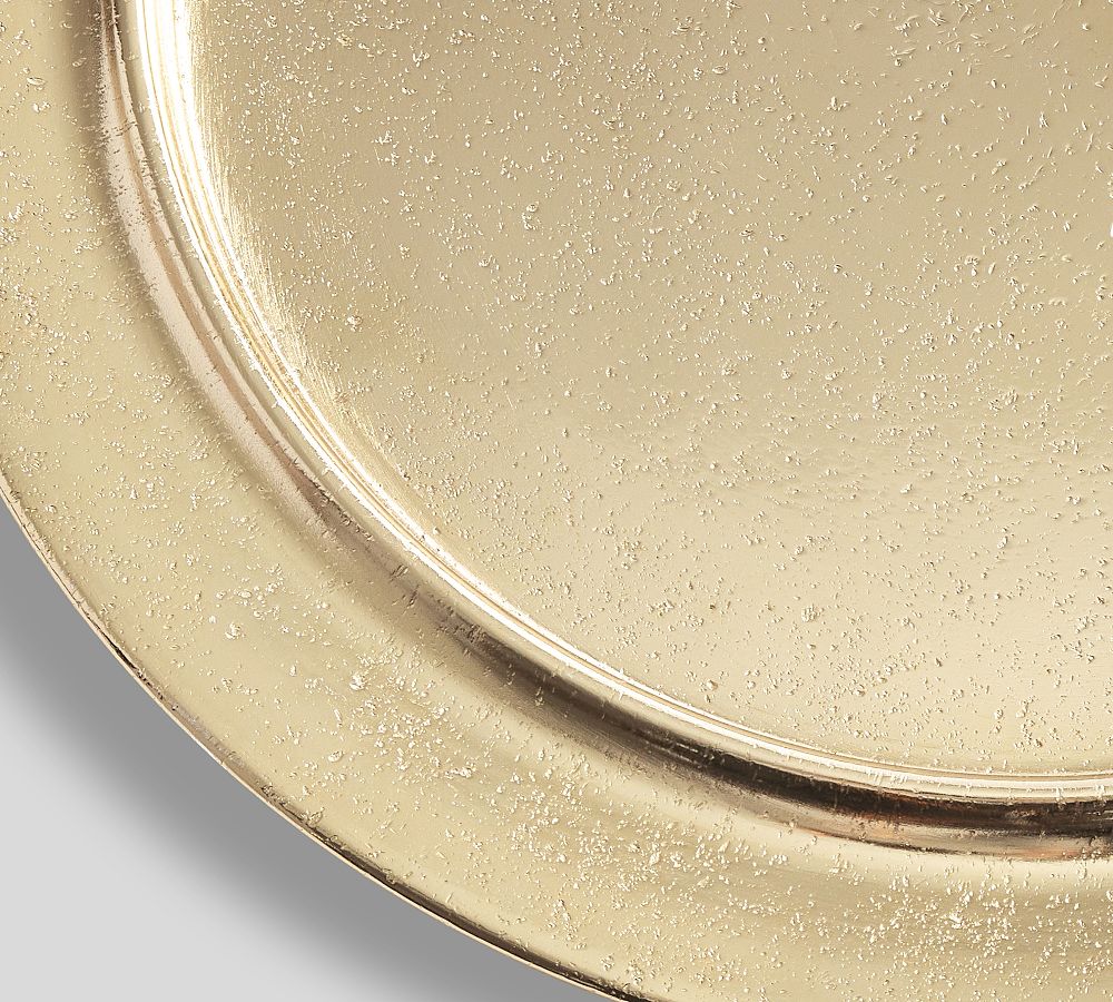 Rustic Metal Handcrafted Charger Plate | Pottery Barn