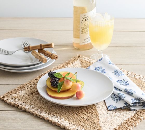 Handcrafted Square Abaca Placemats | Pottery Barn