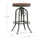 Pittsburgh Adjustable Height Bar Stool | Pottery Barn