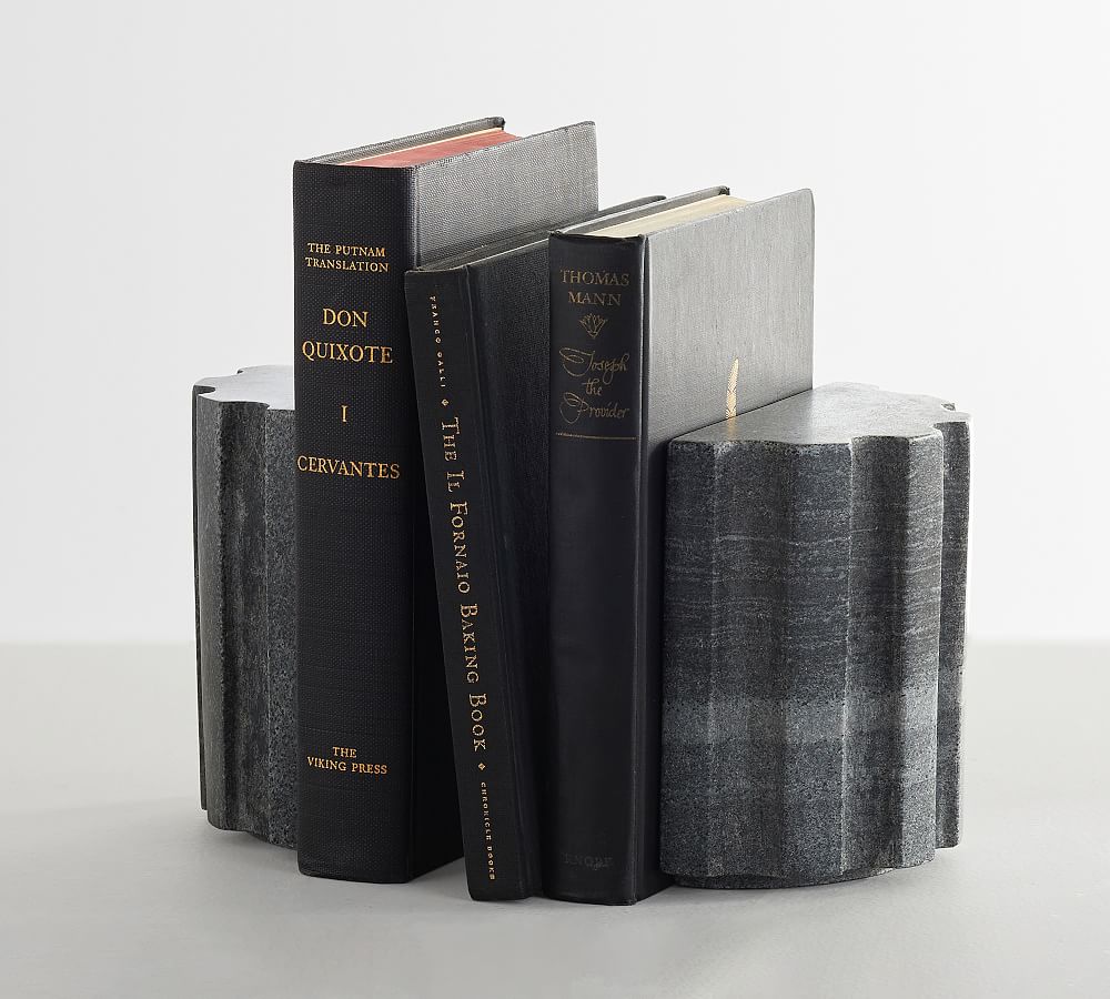 Black Marble Book Ends - Set of 2 | Pottery Barn