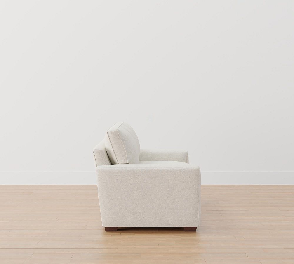 Pearce Square Arm Fabric Sleeper Sofa with Memory Foam Mattress ...