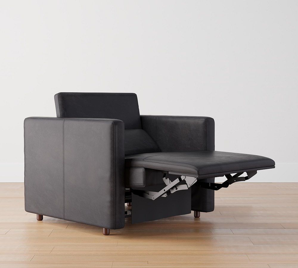Tucker Leather Power Recliner | Pottery Barn