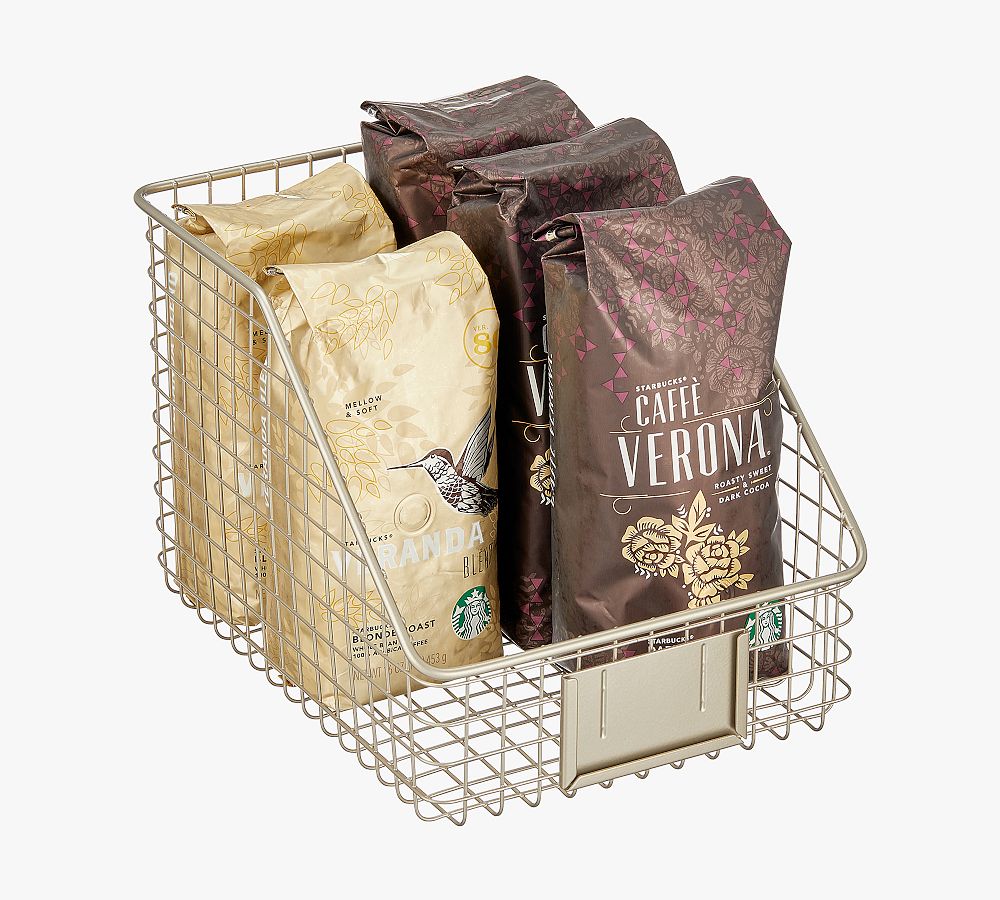 Beck Wire Storage Front Access Baskets | Pottery Barn