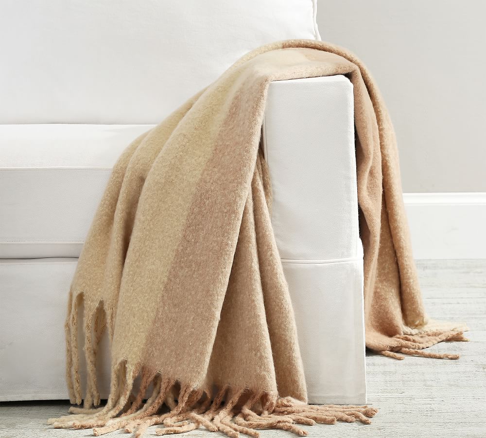 Soft Textured Neutral Pillow Cover & Throw Blanket Set | Pottery Barn
