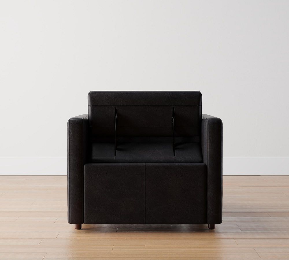 Tucker Leather Power Recliner | Pottery Barn