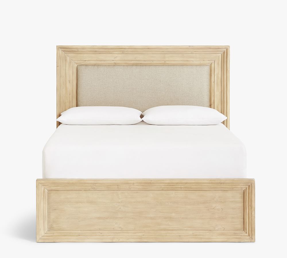 Leon Upholstered Platform Bed | Pottery Barn