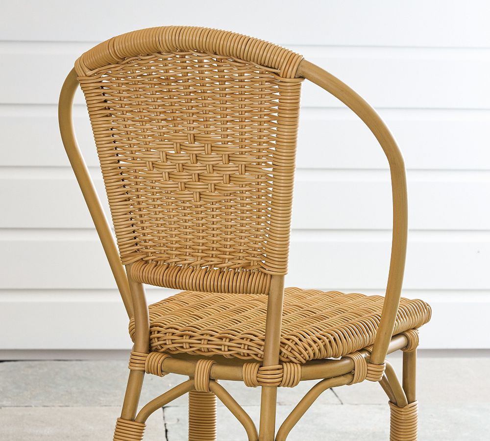 Westport Wicker Outdoor Dining Outdoor Bistro Chair | Pottery Barn
