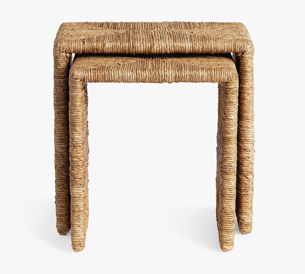 Woven Rectangular Nesting End Tables | Pottery Barn