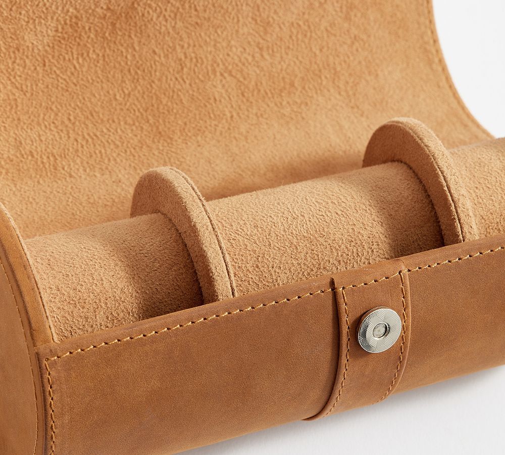 Grant Leather Watch Roll | Pottery Barn