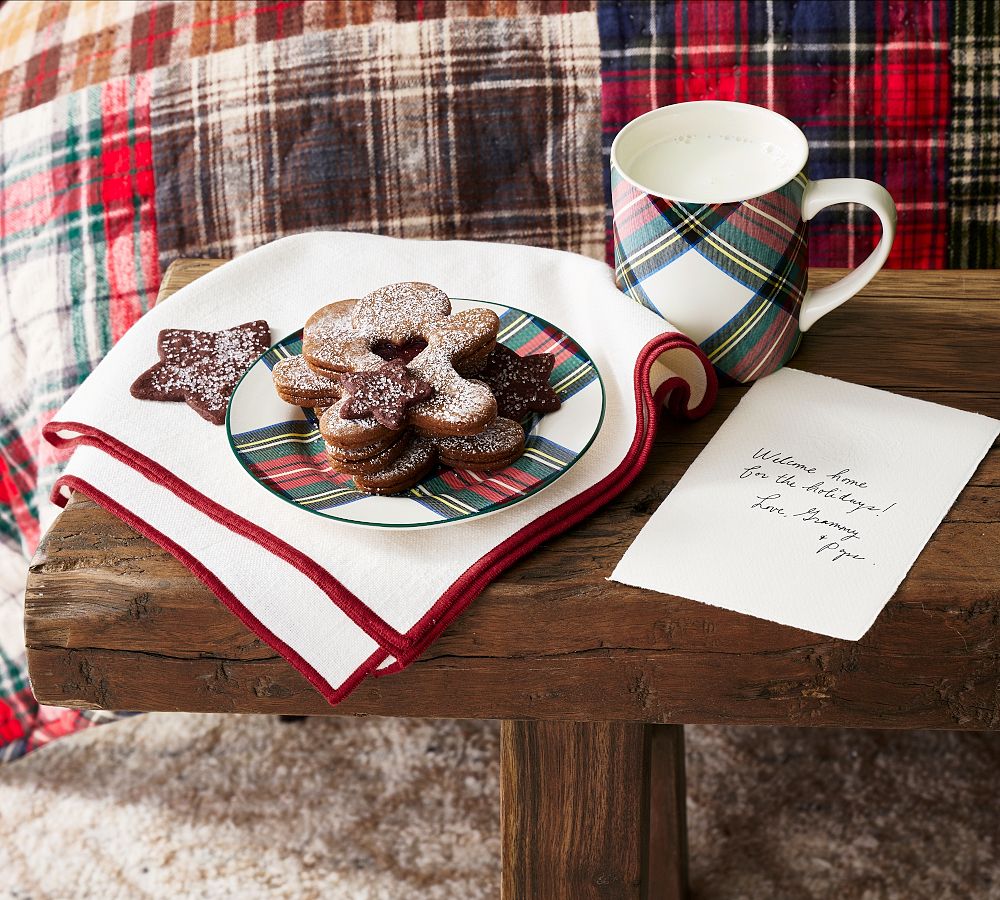 Stewart Plaid Dinnerware Collection | Pottery Barn