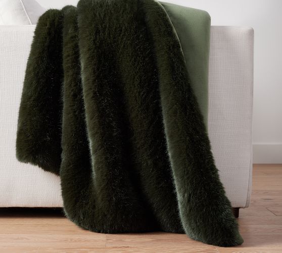 Faux Fur Mink Throw | Pottery Barn