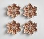 Gingerbread Snowflake Appetizer Plates - Set of 4 | Pottery Barn